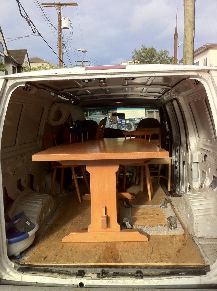 Moving Dining Room Table with 6 chairs - Small Moves | Sam's Small ...